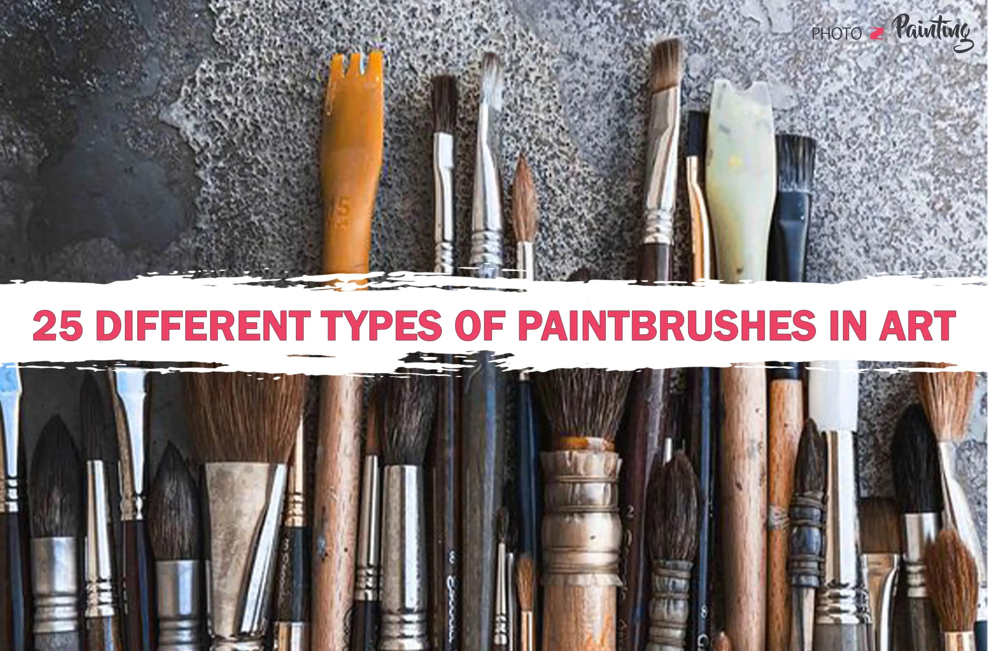25 Different Types of Paintbrushes and How to Use