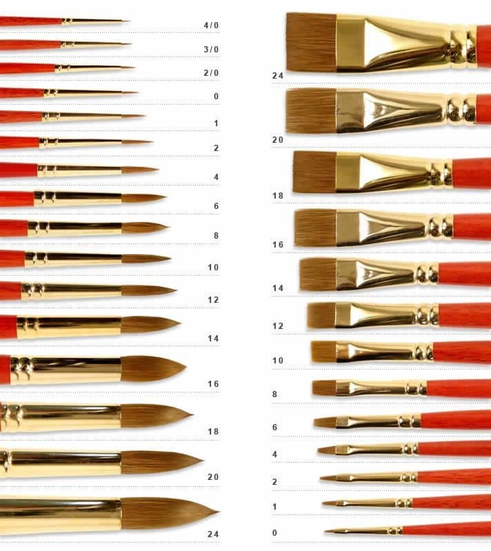 25 Different Types of Paintbrushes and How to Use